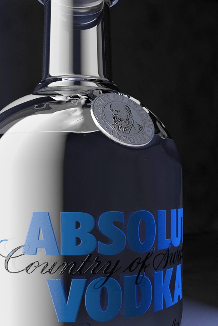 Absolut Vodka 3d Model