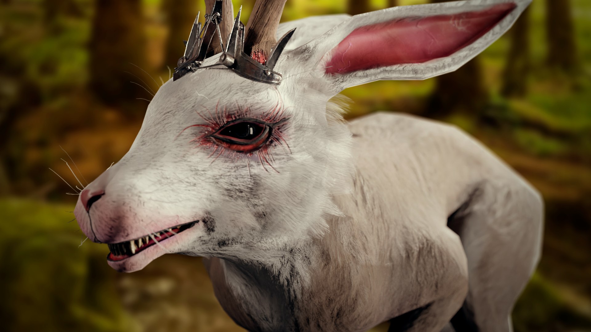 3D Undead Rabbit - Jackalope - TurboSquid 2153257