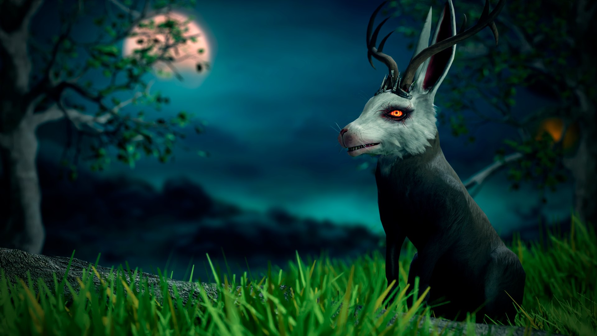 3D Undead Rabbit - Jackalope - TurboSquid 2153257