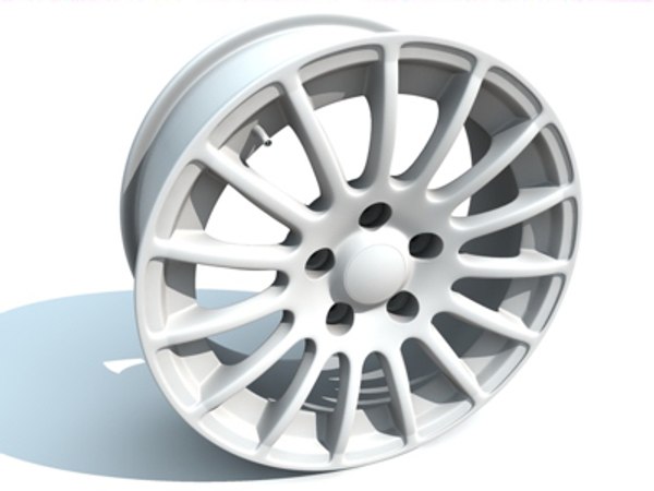 cinema4d 15 spoke alloy wheel