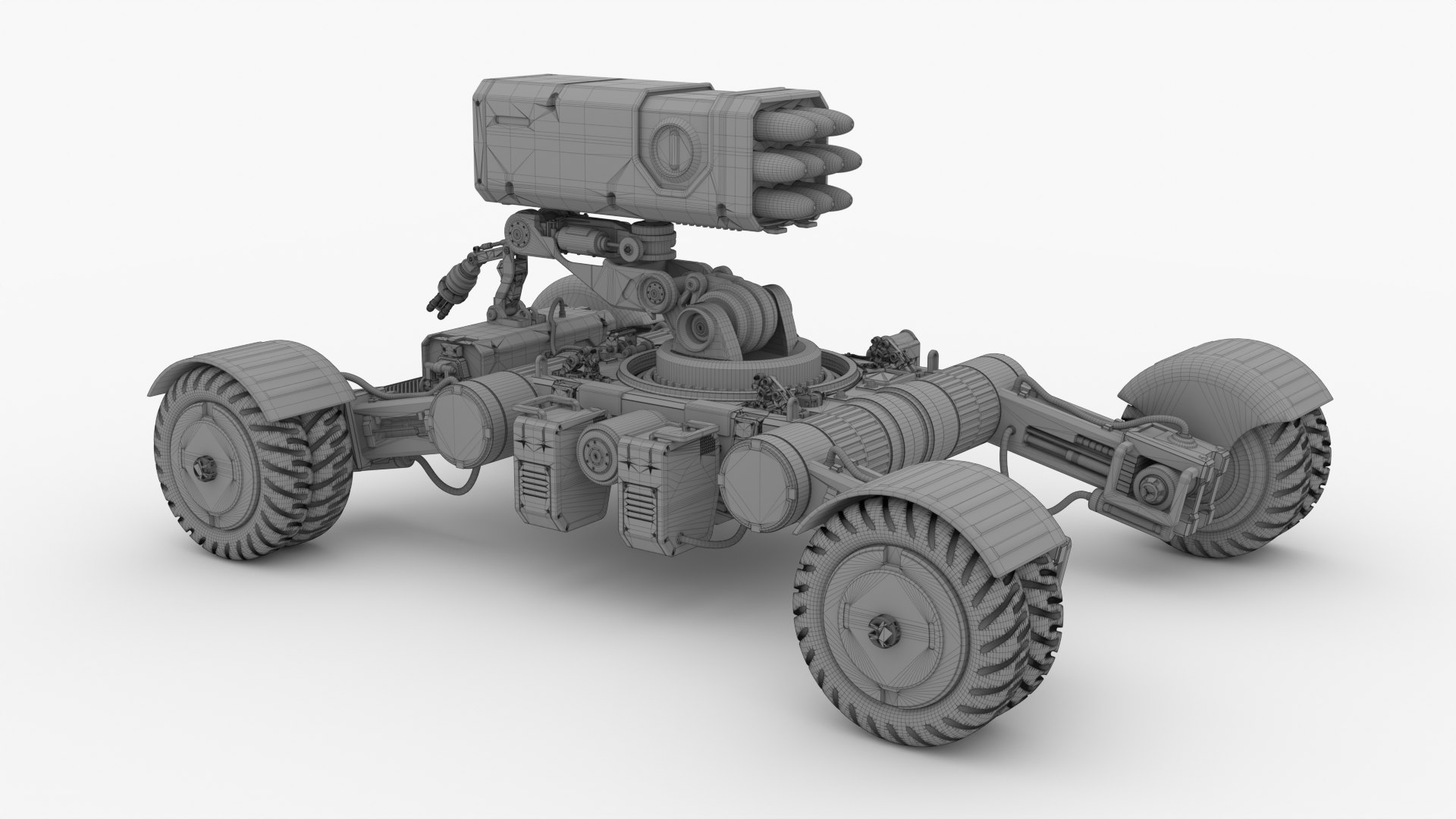 3D Sci-fi 4X4 - TurboSquid 2366556