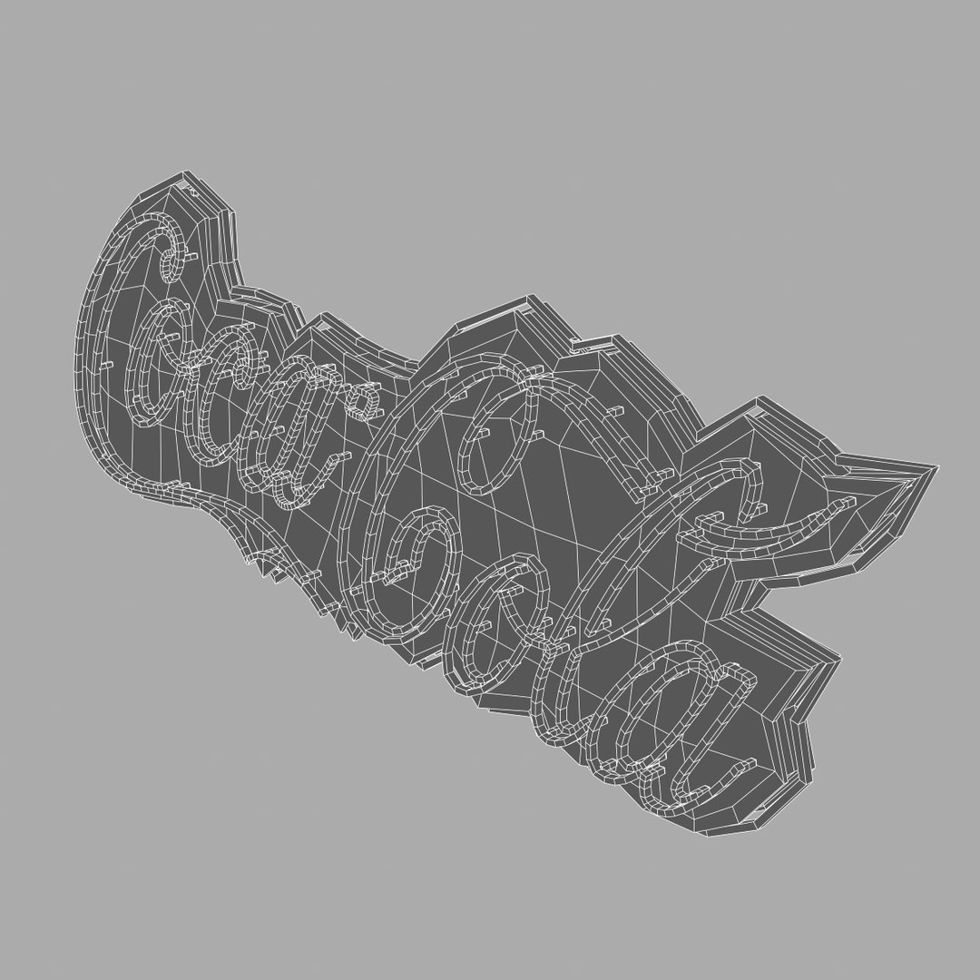 3d Coca Cola Neon Sign Model