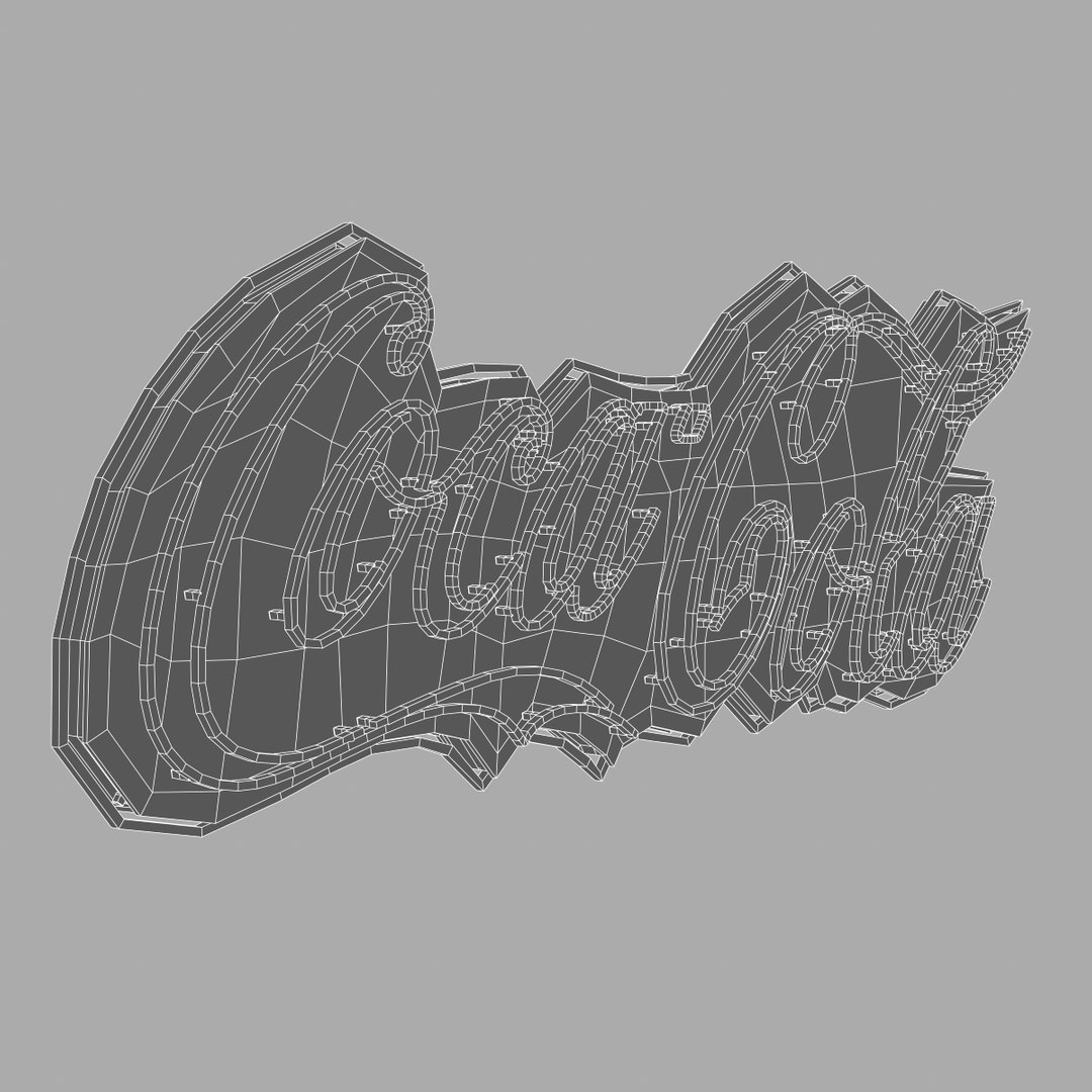 3d Coca Cola Neon Sign Model