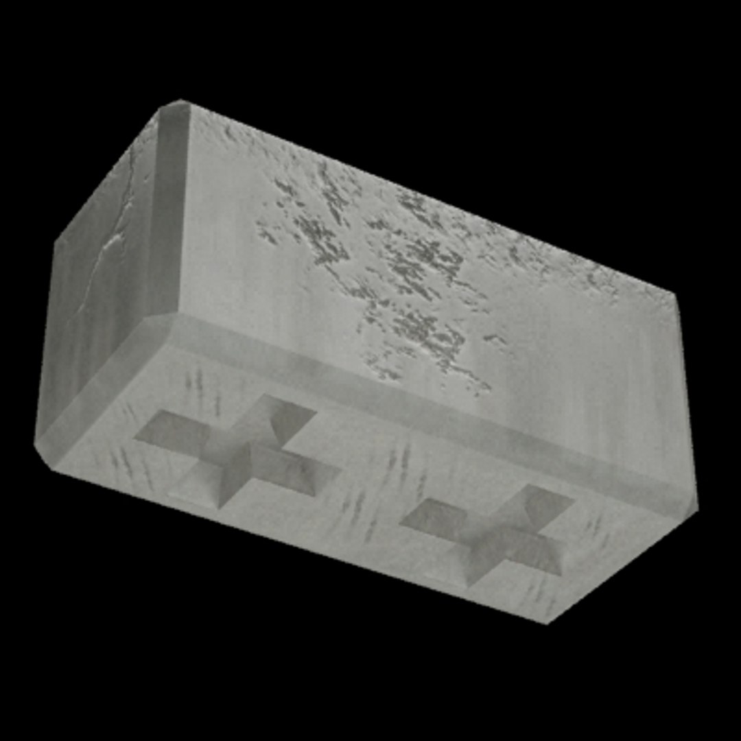 3d model of barrier block