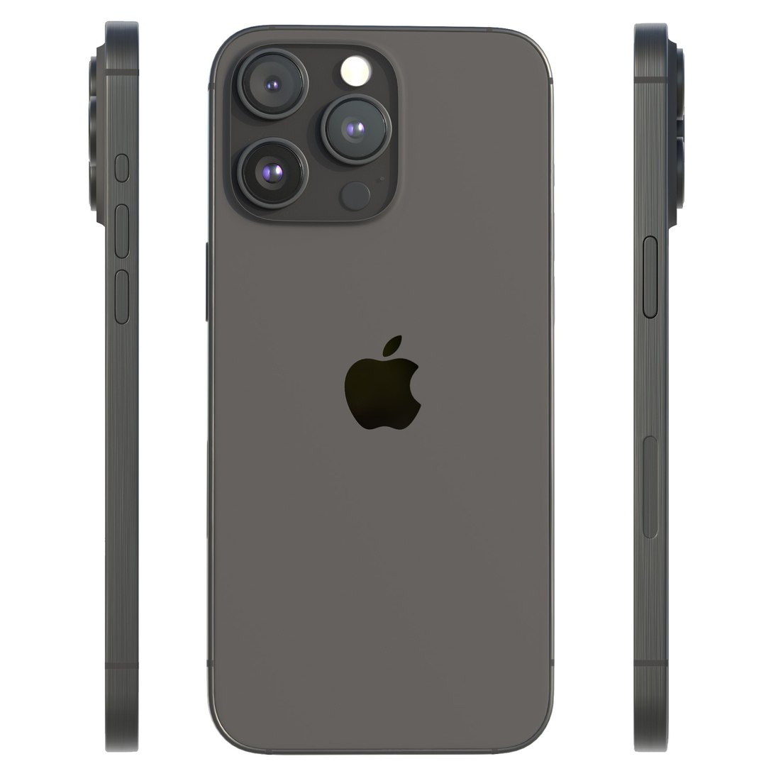Apple IPhone 15 Pro Black Titanium 3D Model - TurboSquid 2131772