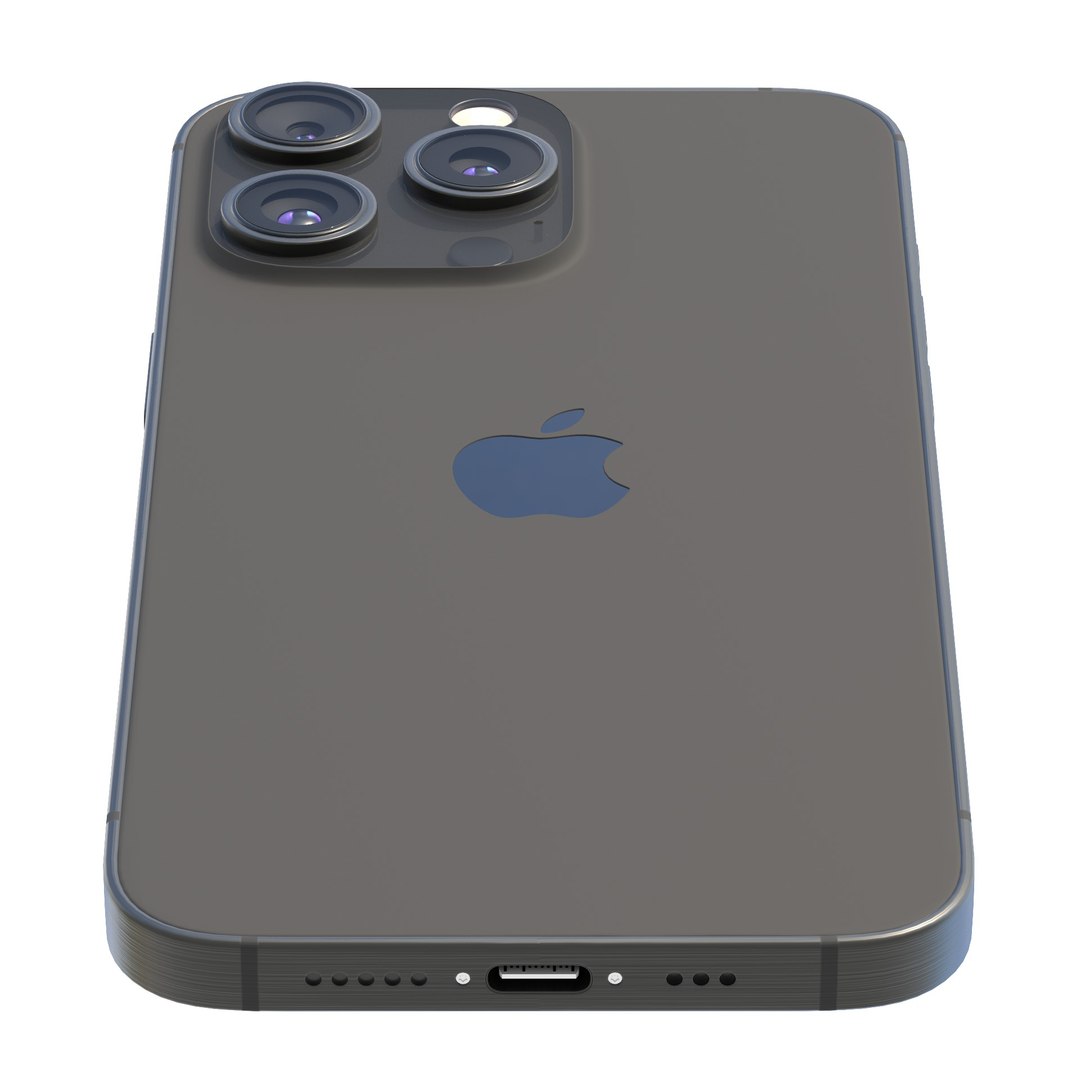 Apple IPhone 15 Pro Black Titanium 3D Model - TurboSquid 2131772