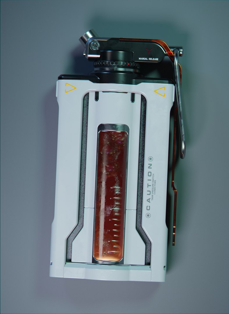 Sci-Fi Gas Grenade Concept 3D Model - TurboSquid 2070034