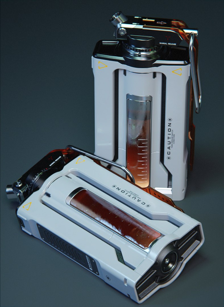Sci-Fi Gas Grenade Concept 3D Model - TurboSquid 2070034