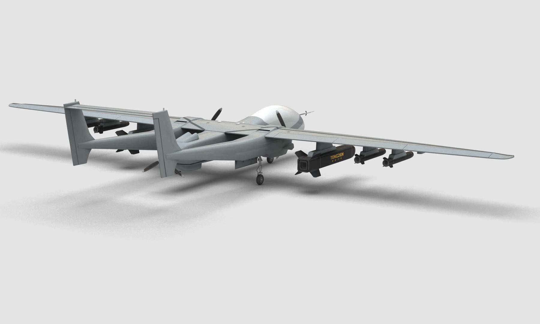 Twin-tailed Scorpion UAV 3D Model - TurboSquid 2241287