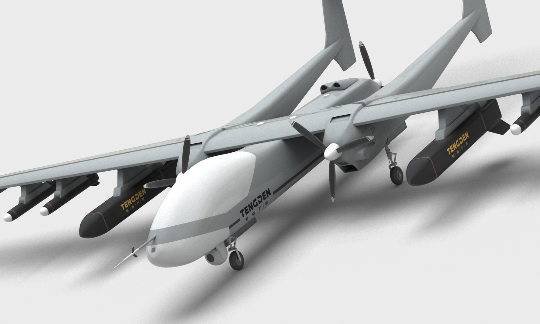 Twin-tailed Scorpion UAV 3D Model - TurboSquid 2241287