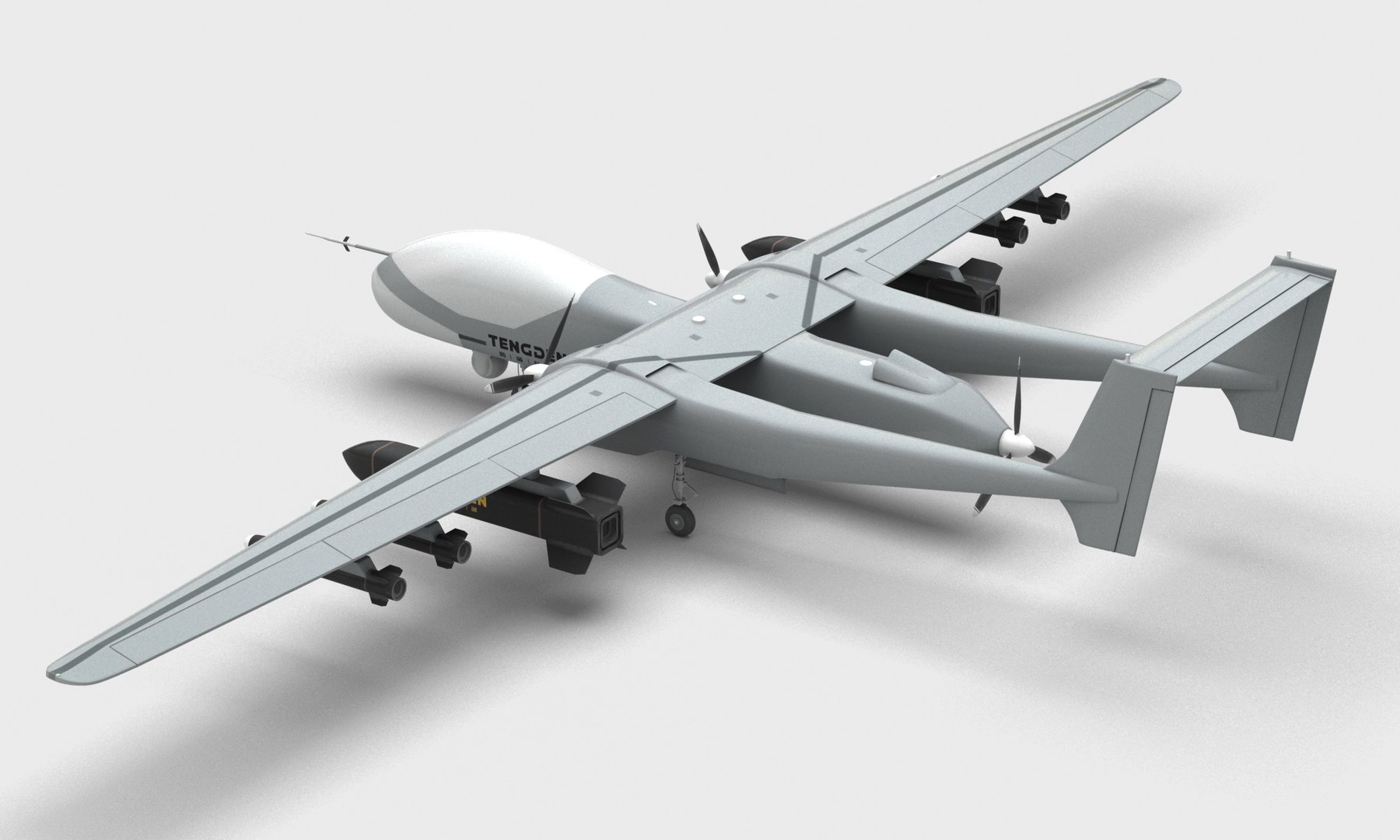 Twin-tailed Scorpion UAV 3D Model - TurboSquid 2241287