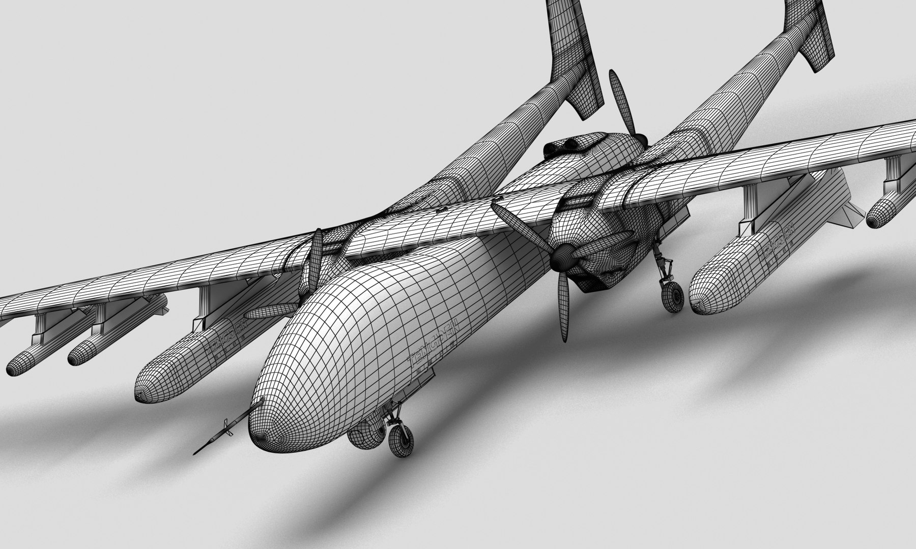 Twin-tailed Scorpion UAV 3D Model - TurboSquid 2241287