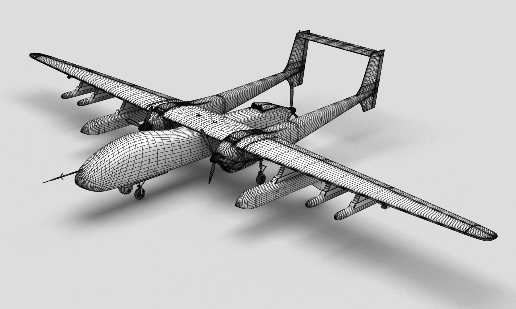 Twin-tailed Scorpion UAV 3D Model - TurboSquid 2241287
