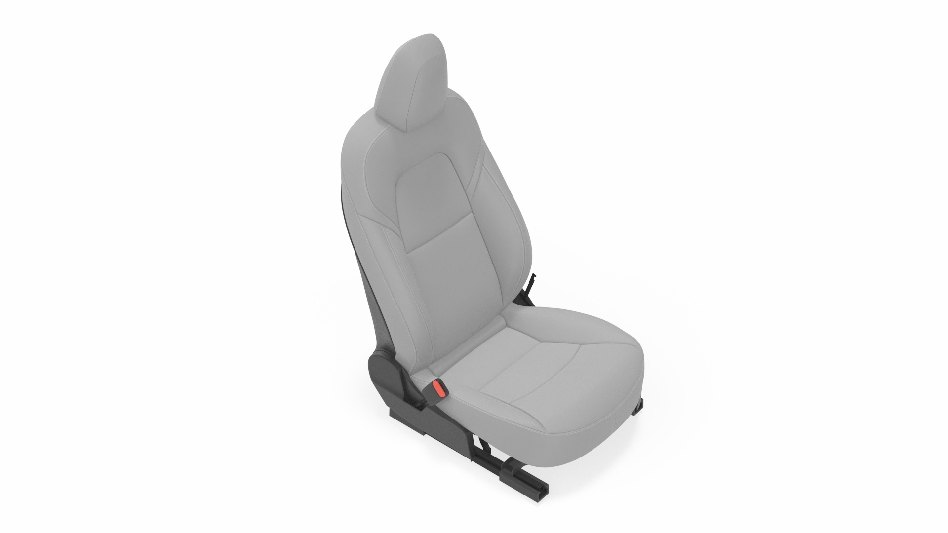 Car Front Left Seat Gray Leather 3D - TurboSquid 2174293