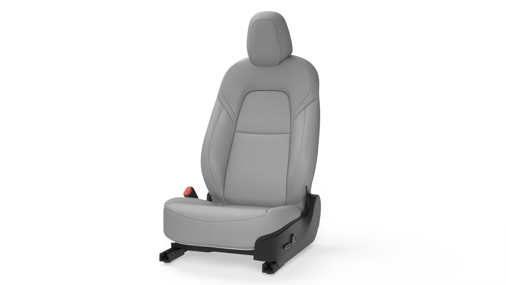 Car Front Left Seat Gray Leather 3D - TurboSquid 2174293