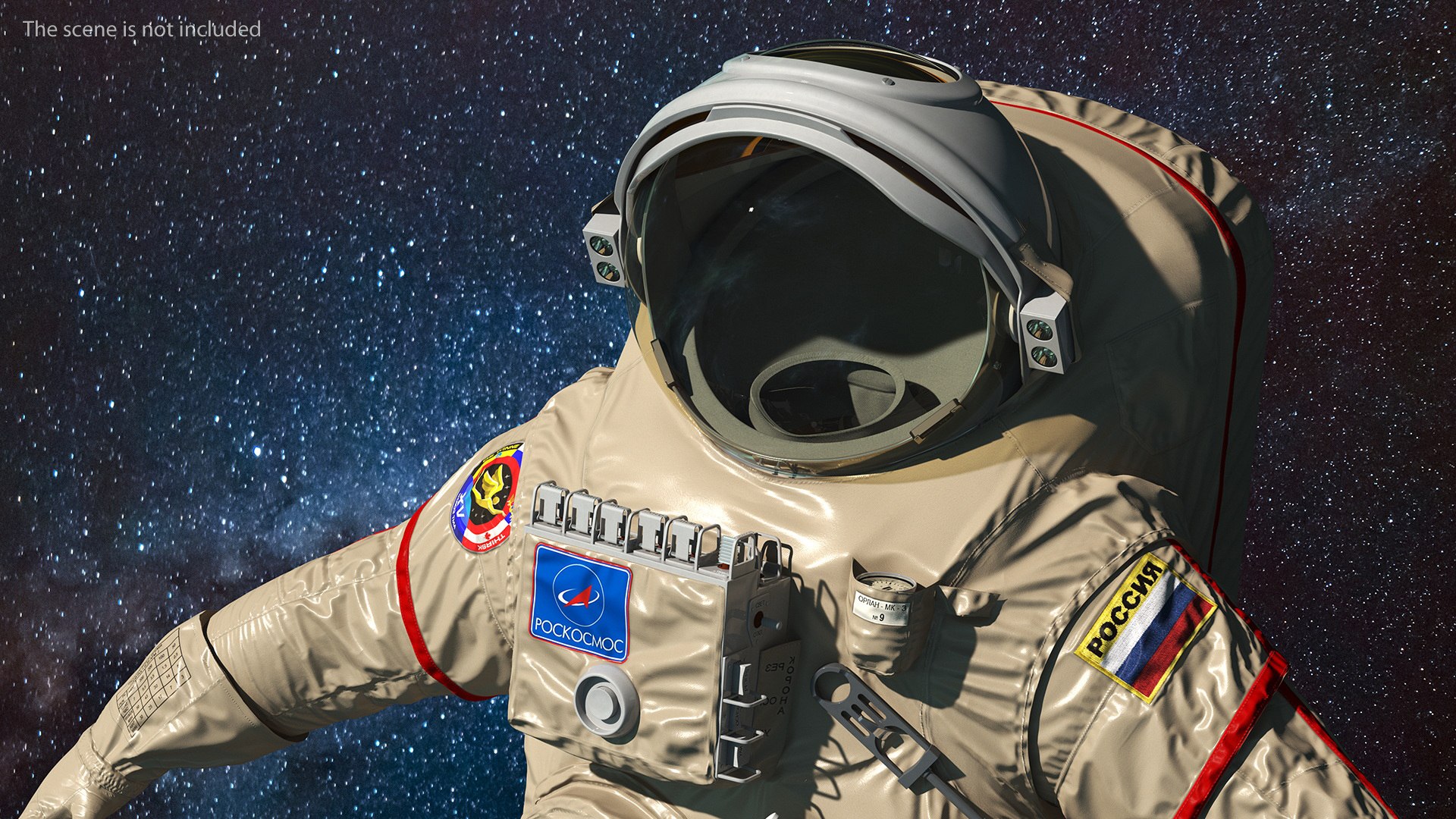 Russian Astronaut Spacesuit Orlan MK 3D Model - TurboSquid 2205377