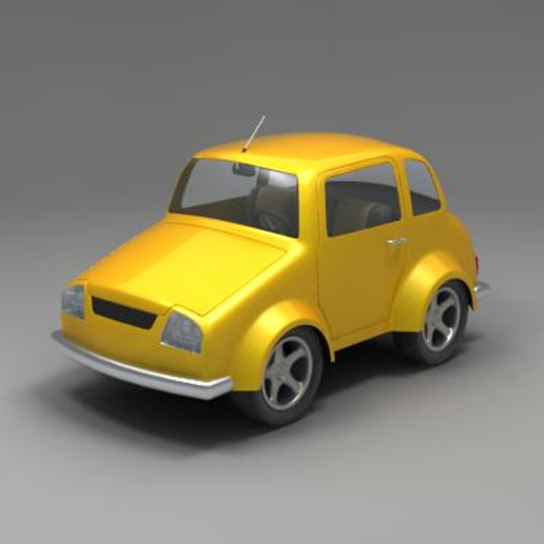 3d model cartoon car