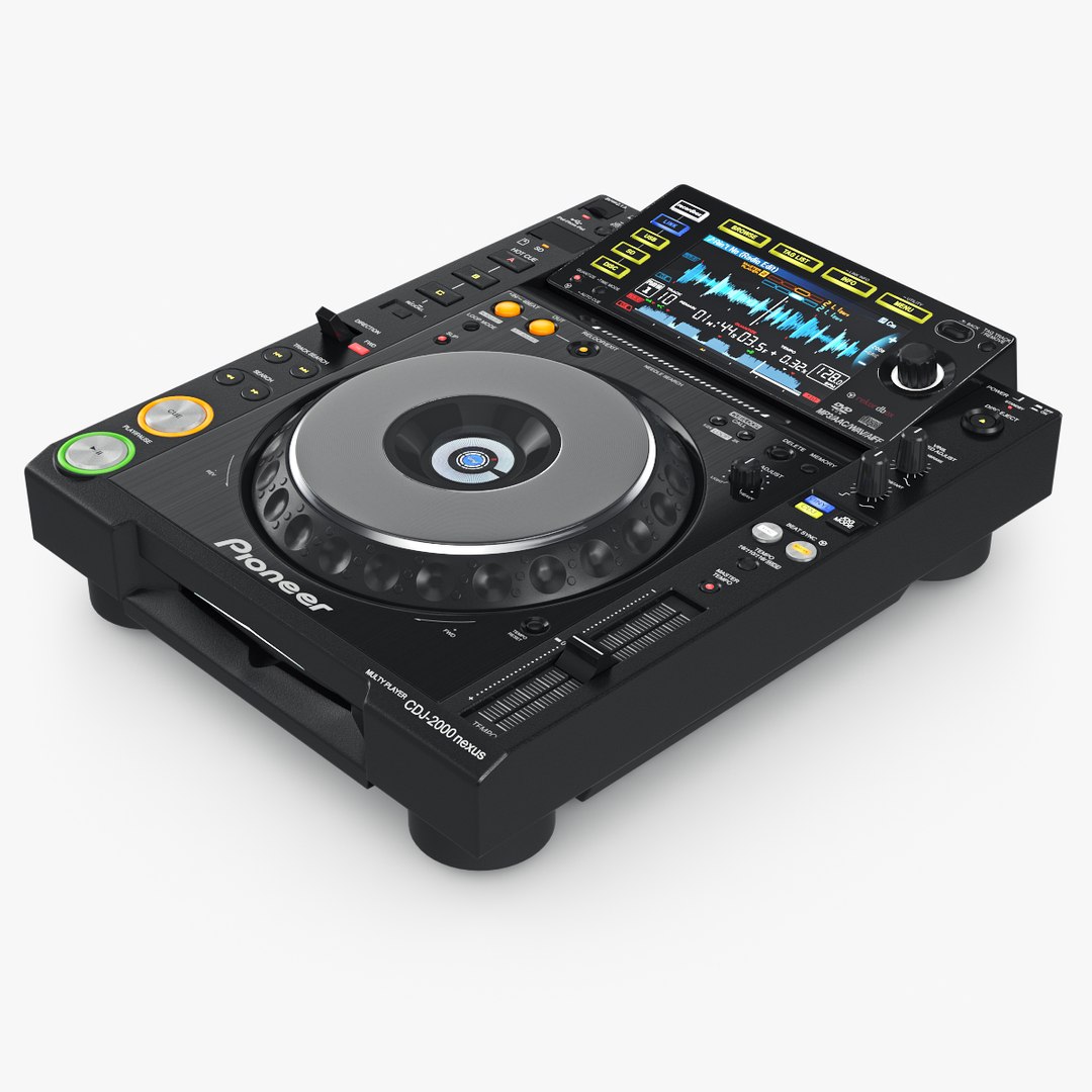 dj player pioner cdj-2000 3d model