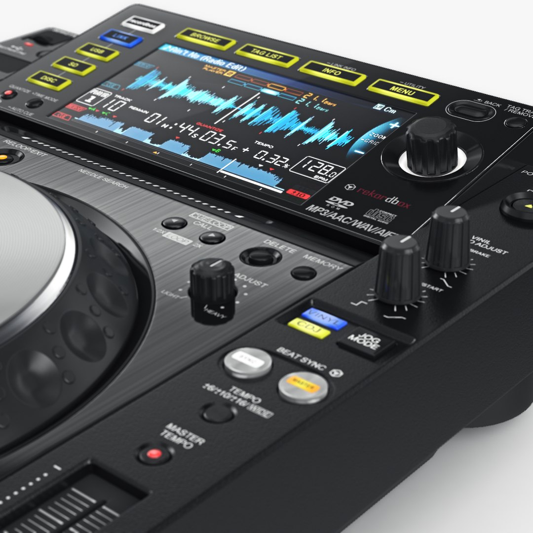 dj player pioner cdj-2000 3d model
