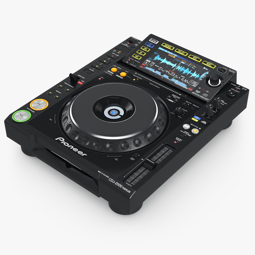 dj player pioner cdj-2000 3d model