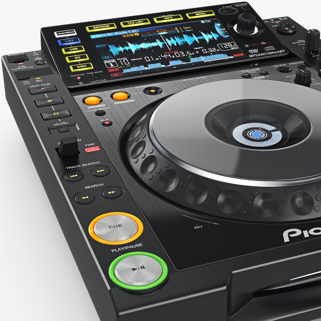dj player pioner cdj-2000 3d model