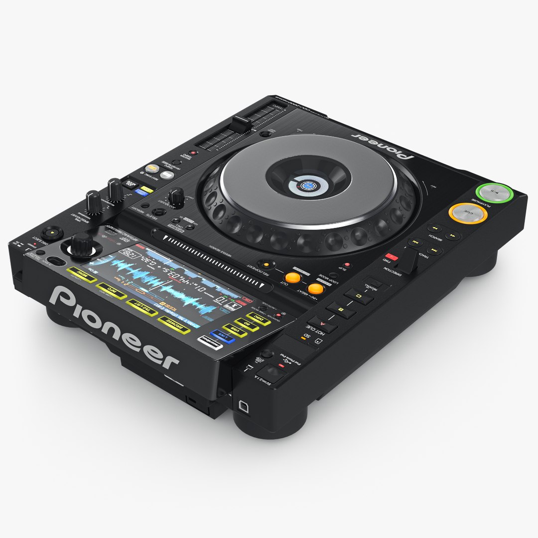 dj player pioner cdj-2000 3d model