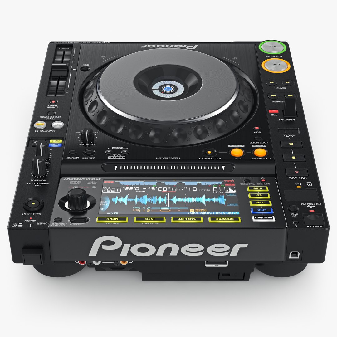 dj player pioner cdj-2000 3d model