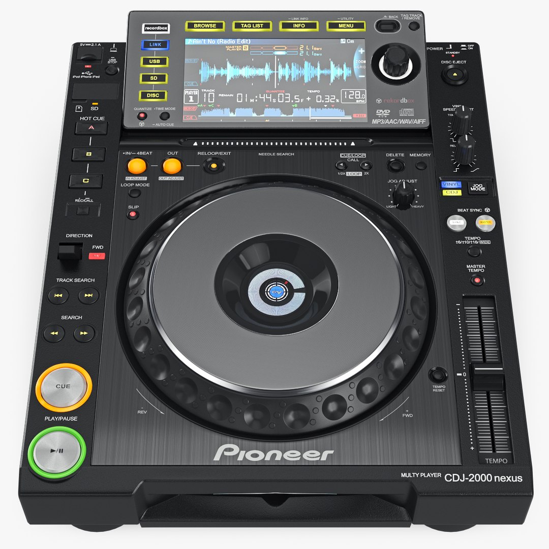 dj player pioner cdj-2000 3d model