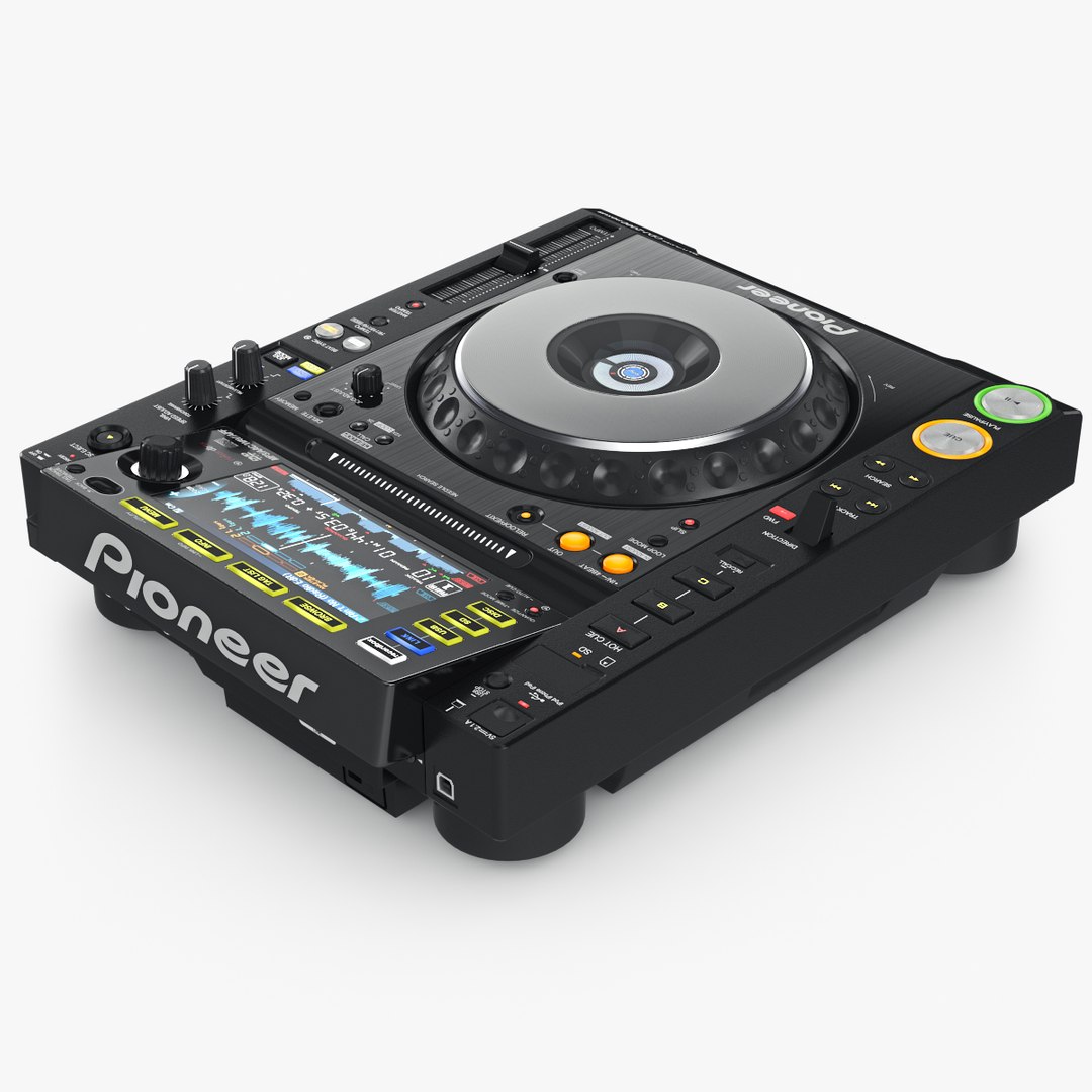 dj player pioner cdj-2000 3d model