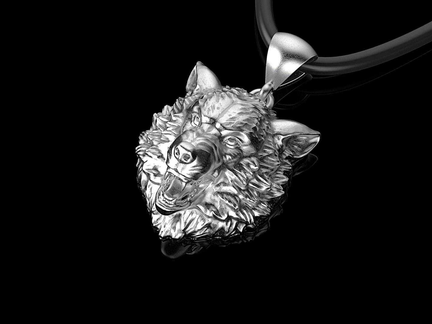 Jewelry Animal Pendant Wolf Head 0190 Stl 3dm 3D - TurboSquid 2083171