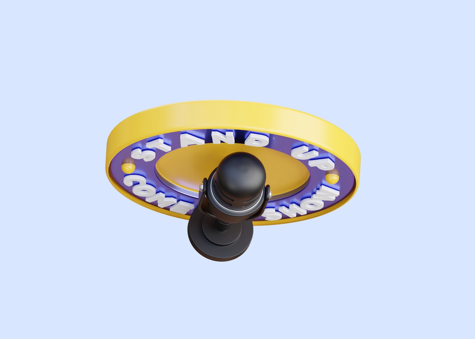 3D Stand Up Comedy Show 3D Illustration - TurboSquid 2230484