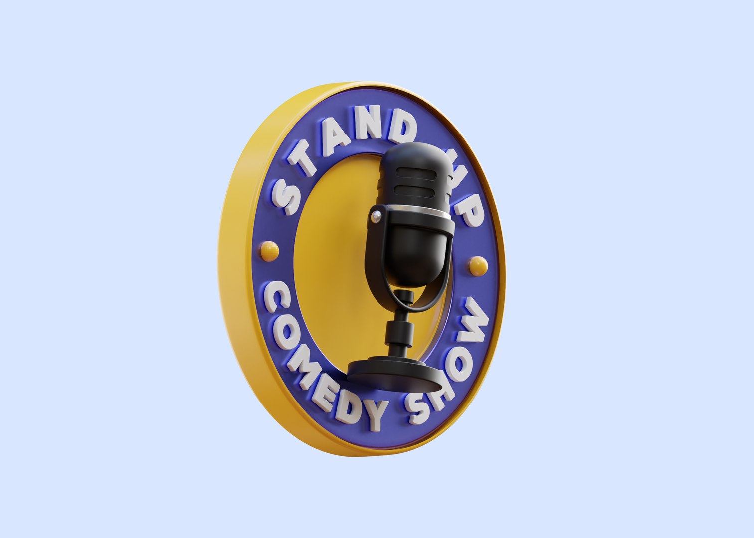 3D Stand Up Comedy Show 3D Illustration - TurboSquid 2230484