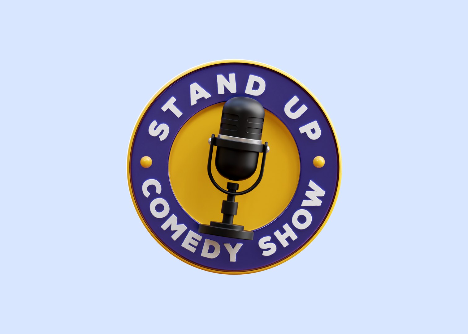 3D Stand Up Comedy Show 3D Illustration - TurboSquid 2230484