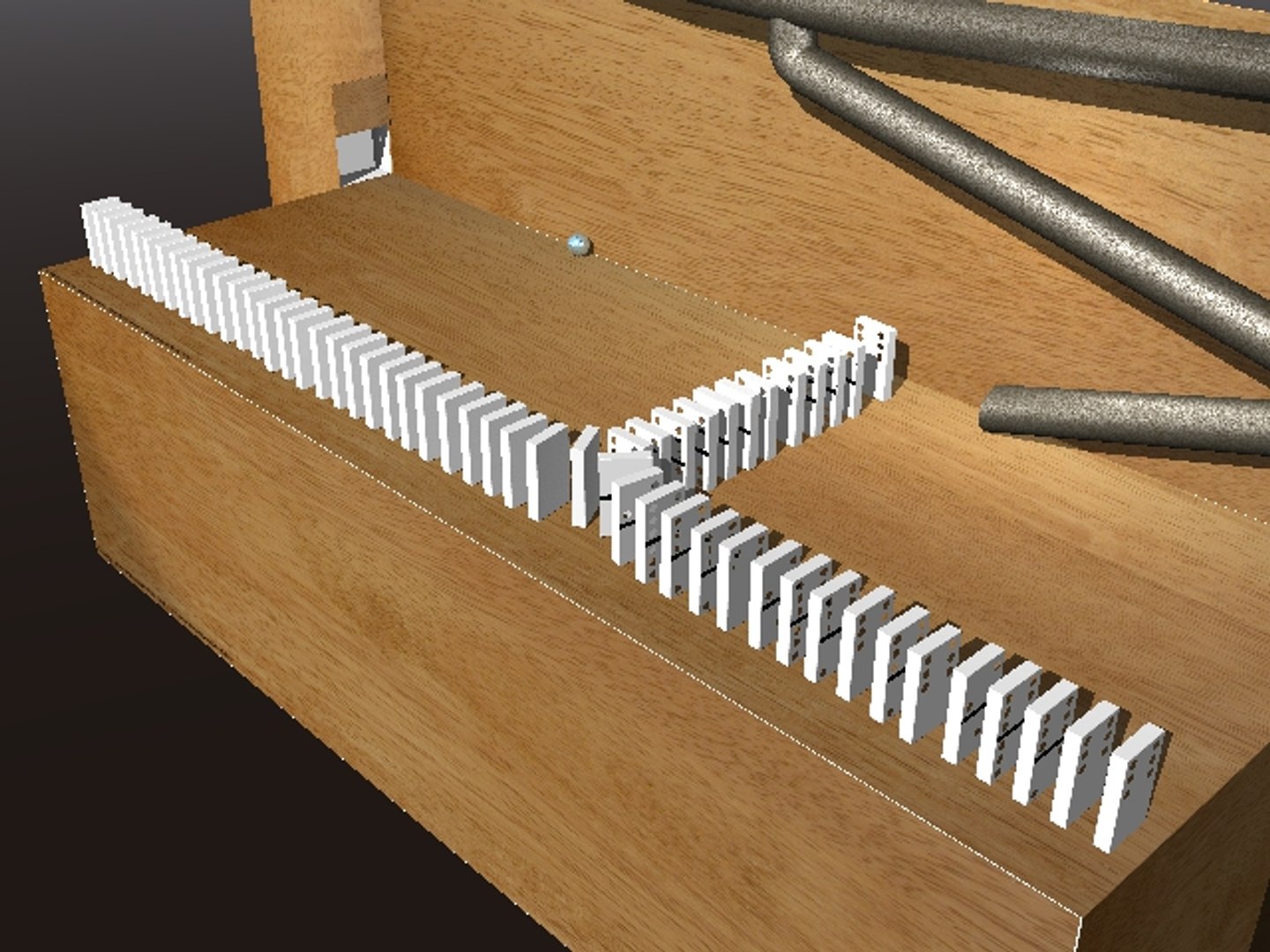 3d Model Dominoes Sequence