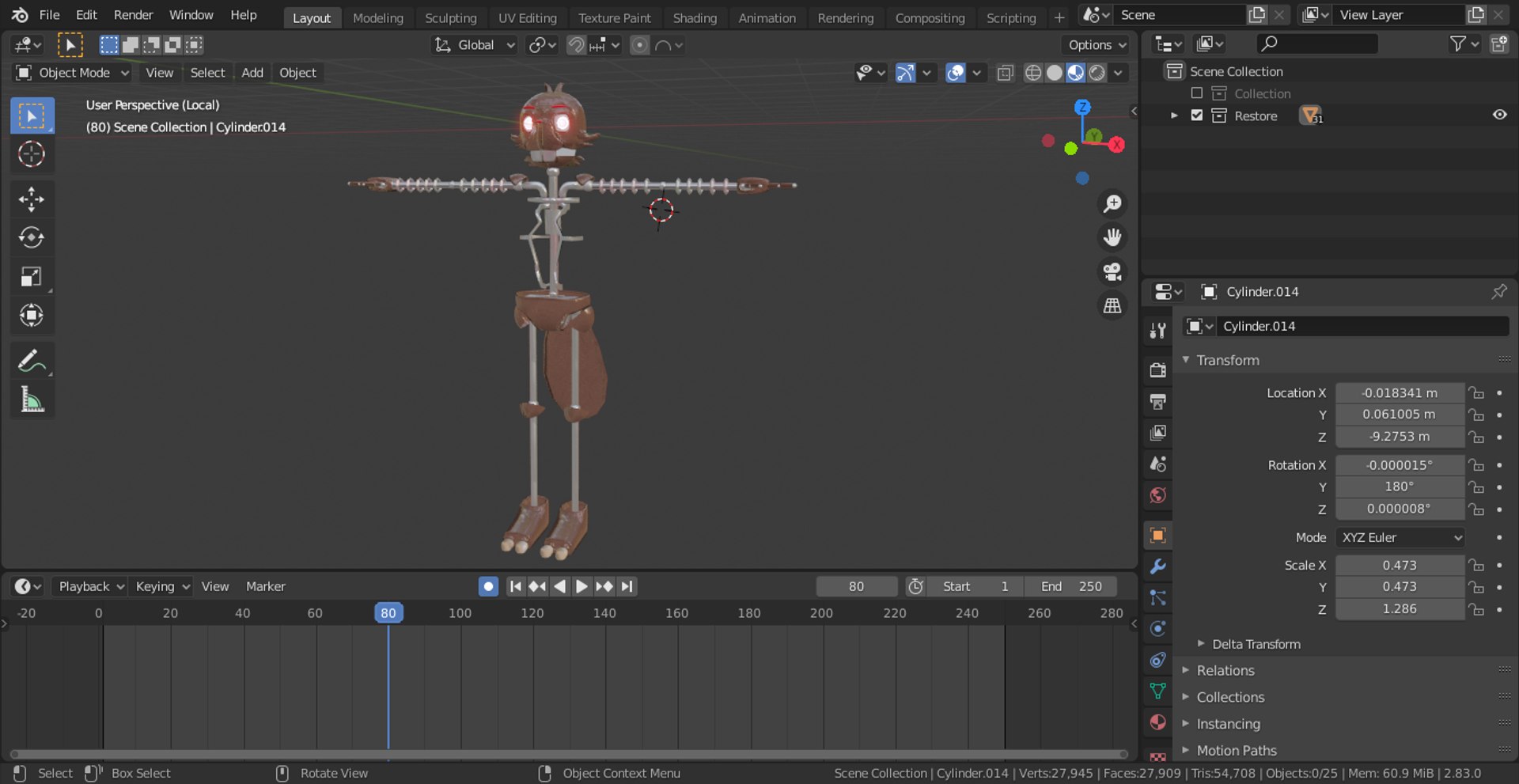 3D Malak Fnaf Model - TurboSquid 1584260