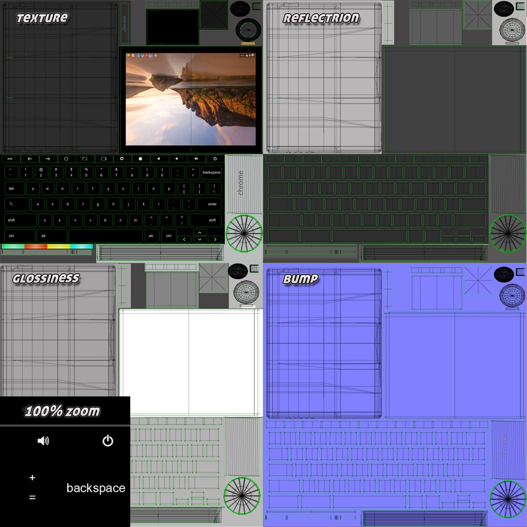 Google Chromebook Pixel 3d 3ds