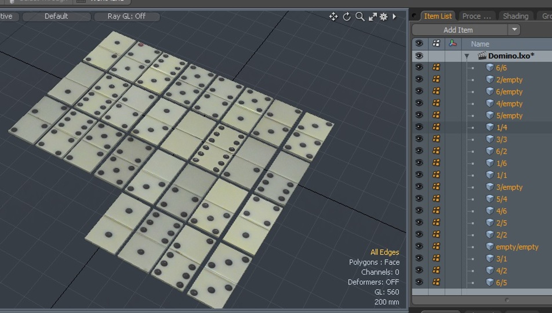 Domino 3d Model