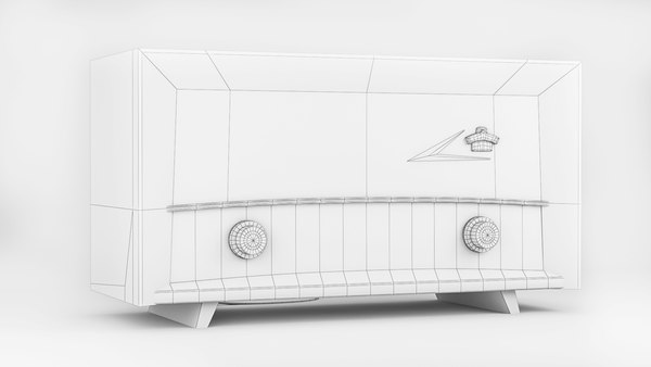 Vintage low poly radio 3D model - TurboSquid 1820586