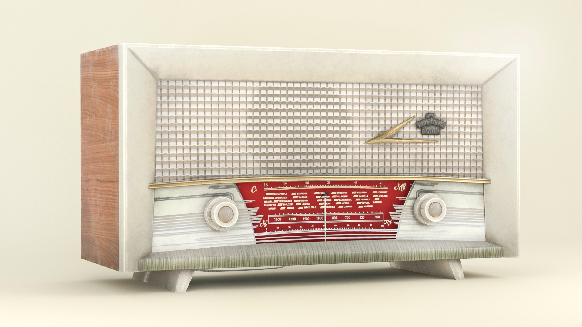 Vintage Low Poly Radio 3D Model - TurboSquid 1820586