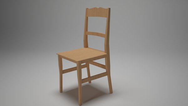 Free 3D simple chair kitchen dining room - TurboSquid 1270104