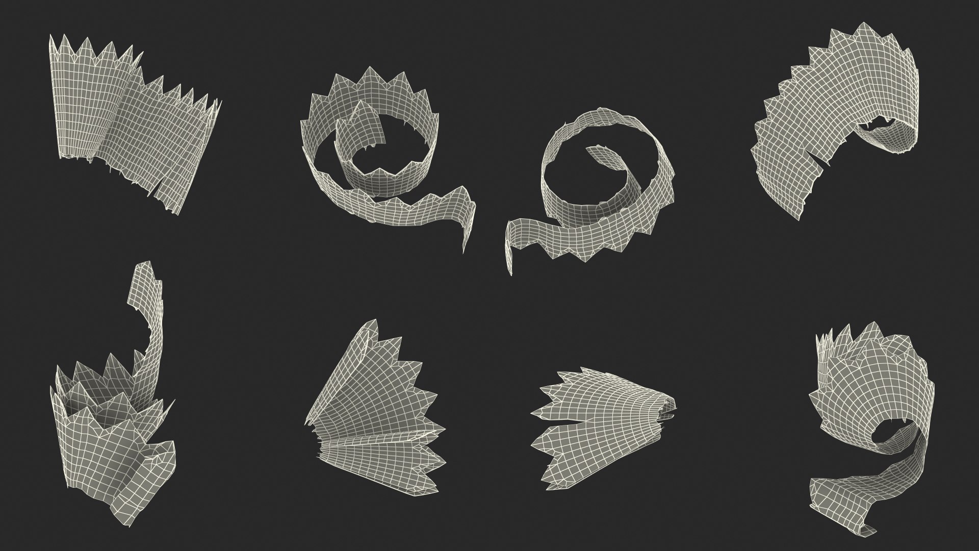 Shavings From Colorful Pencils 3D Model - TurboSquid 2105109