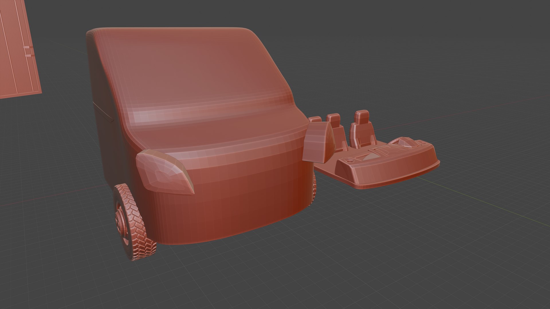 3D Model Gazel Next Modular 3D Printable Car Model With Integrated ...