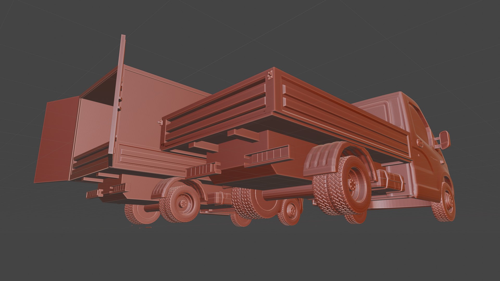 3D Model Gazel Next Modular 3D Printable Car Model With Integrated ...