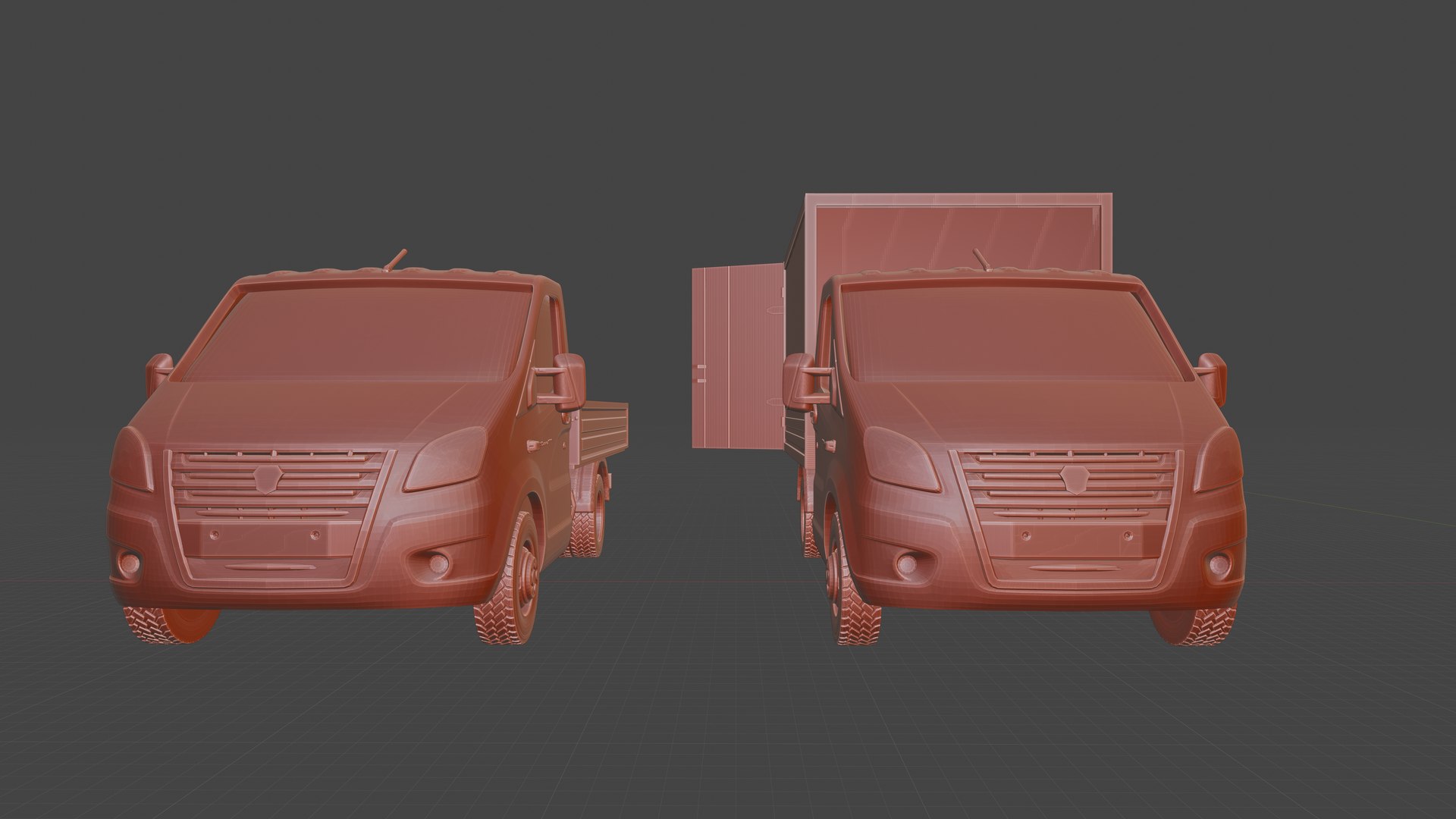 3D Model Gazel Next Modular 3D Printable Car Model With Integrated ...