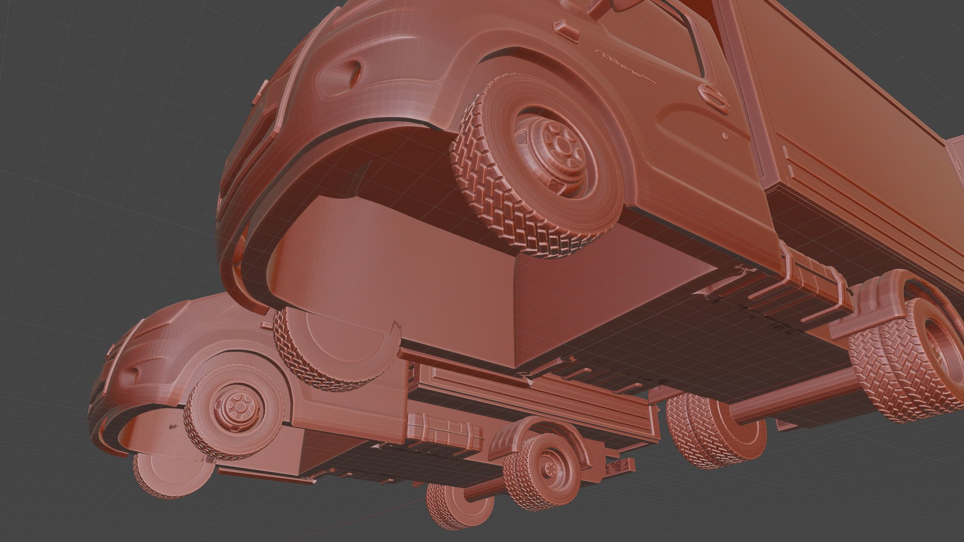 3D Model Gazel Next Modular 3D Printable Car Model With Integrated ...