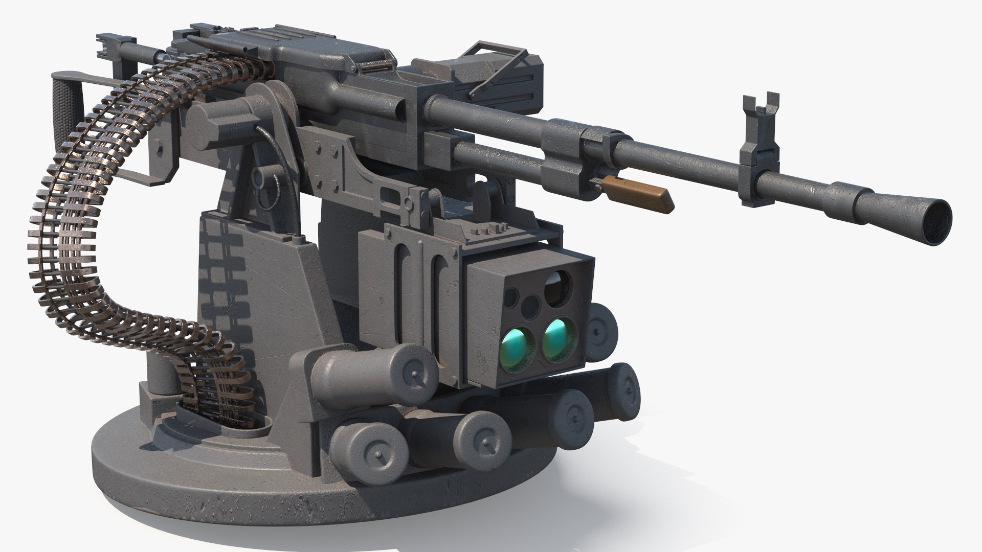 3D Remote Weapon Station With Sensor Unit Dark Gray - TurboSquid 2459879