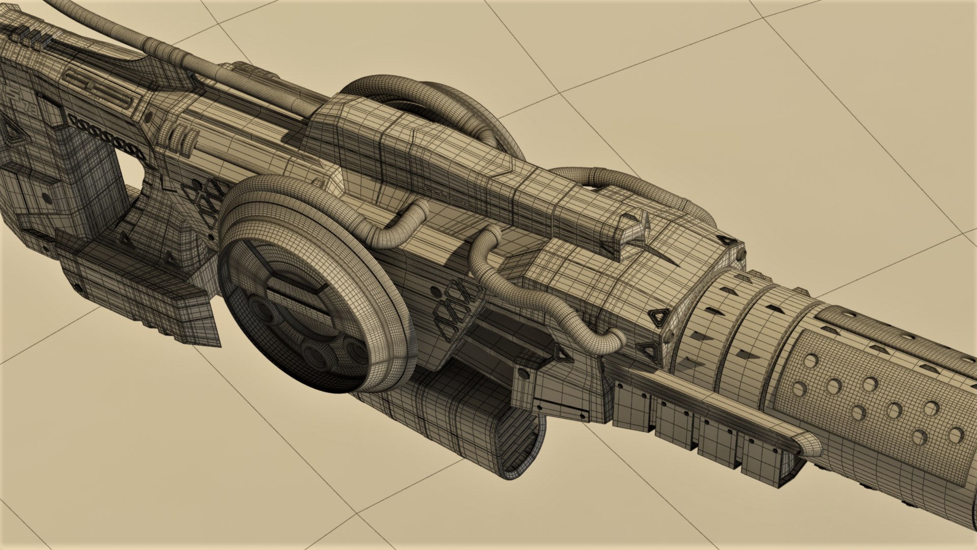 DS-73 SciFi Beam Cannon 3D Model - TurboSquid 2100822