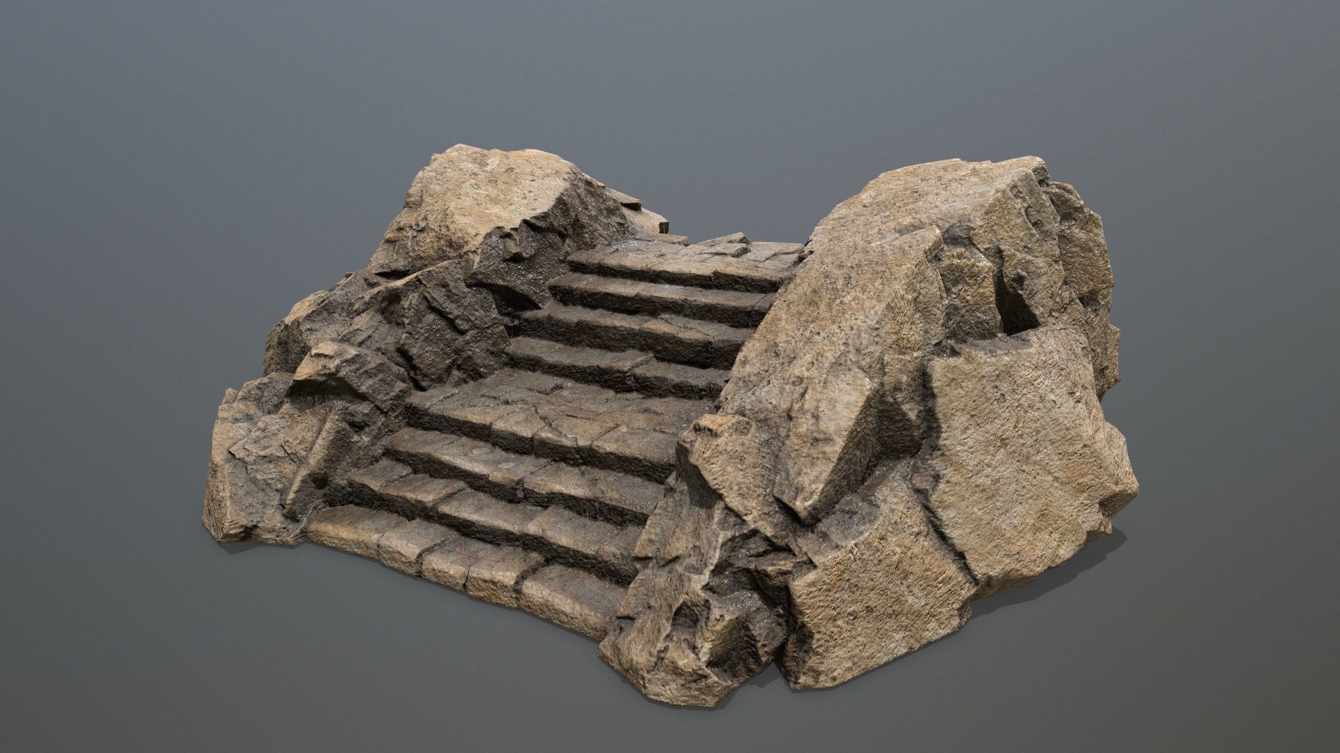 3D Rock Gate Model - TurboSquid 2031343