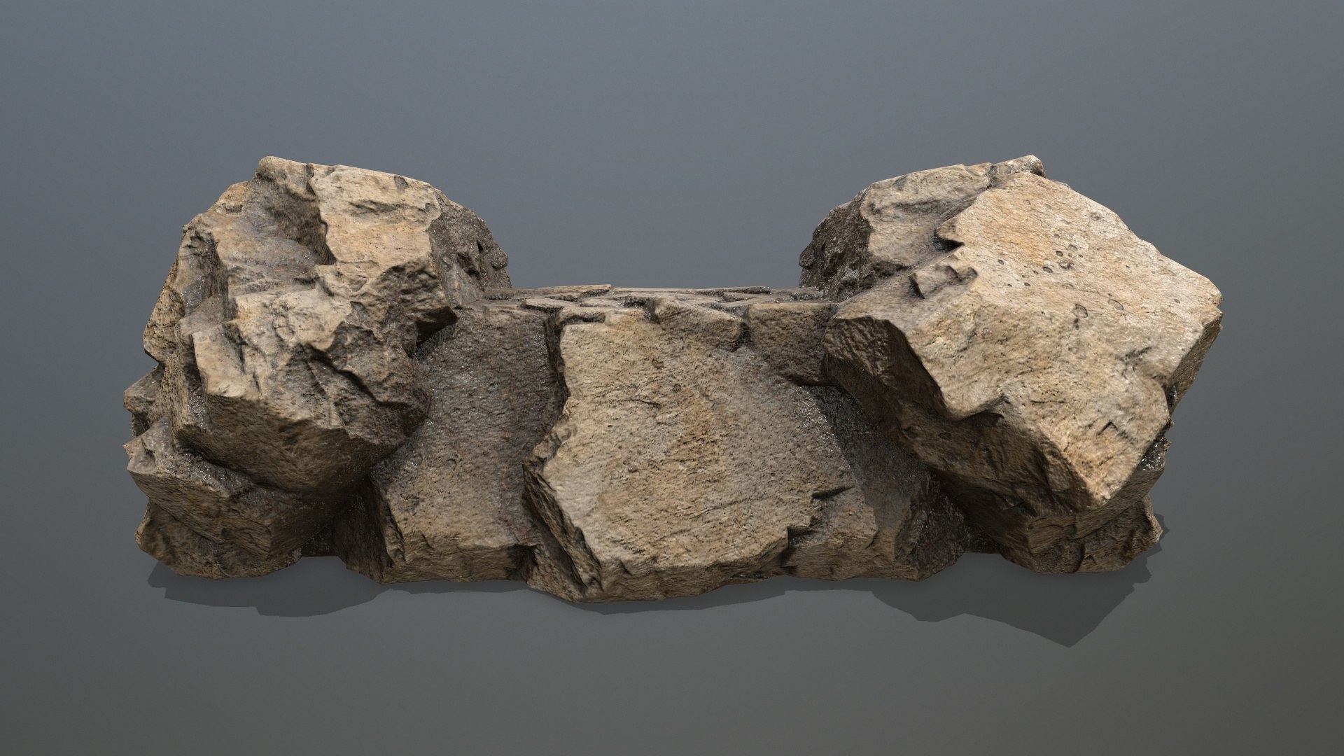 3D Rock Gate Model - TurboSquid 2031343