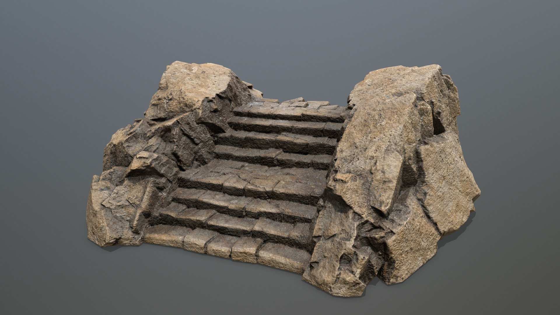3D Rock Gate Model - TurboSquid 2031343